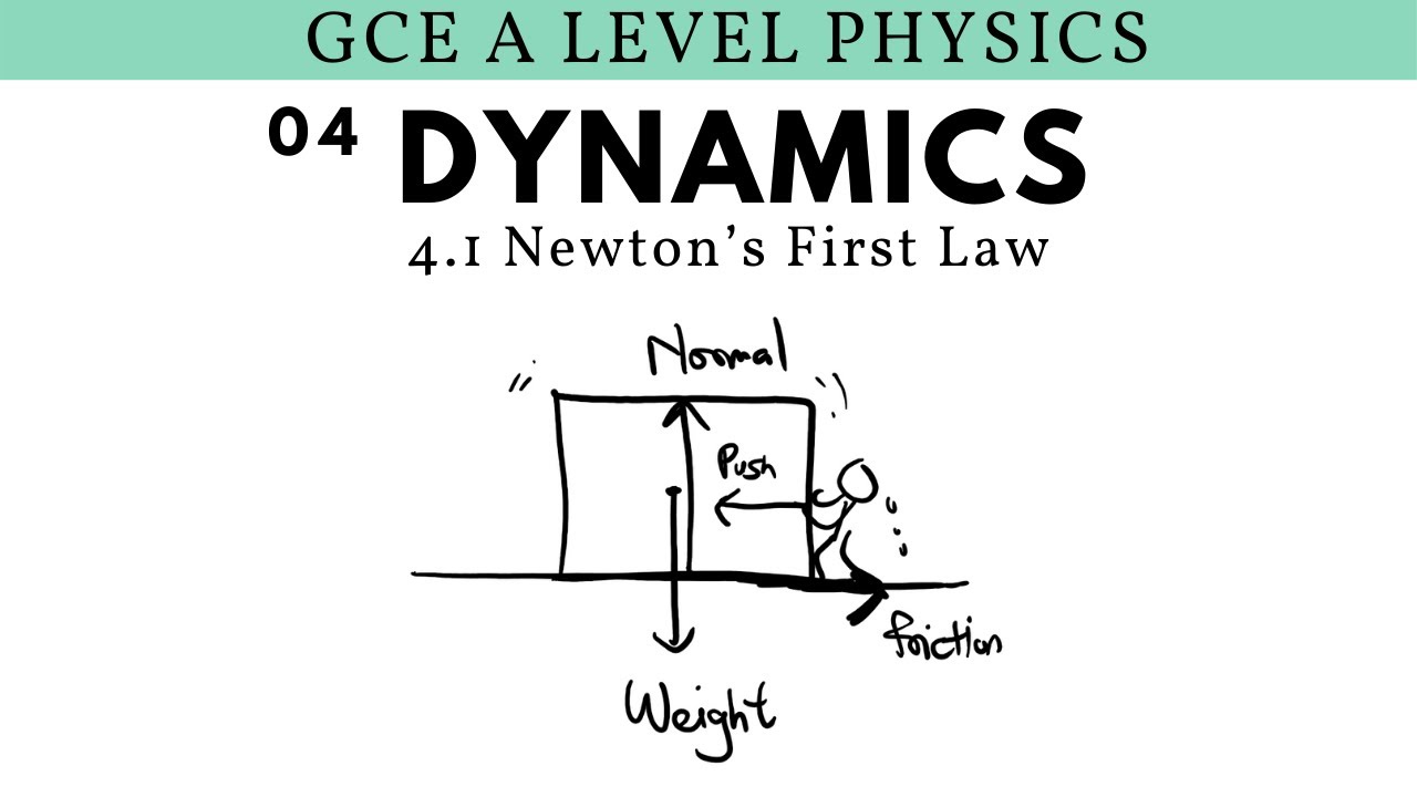 GCE A Level Physics | Newtons First Law (Dynamics Chapter) - YouTube