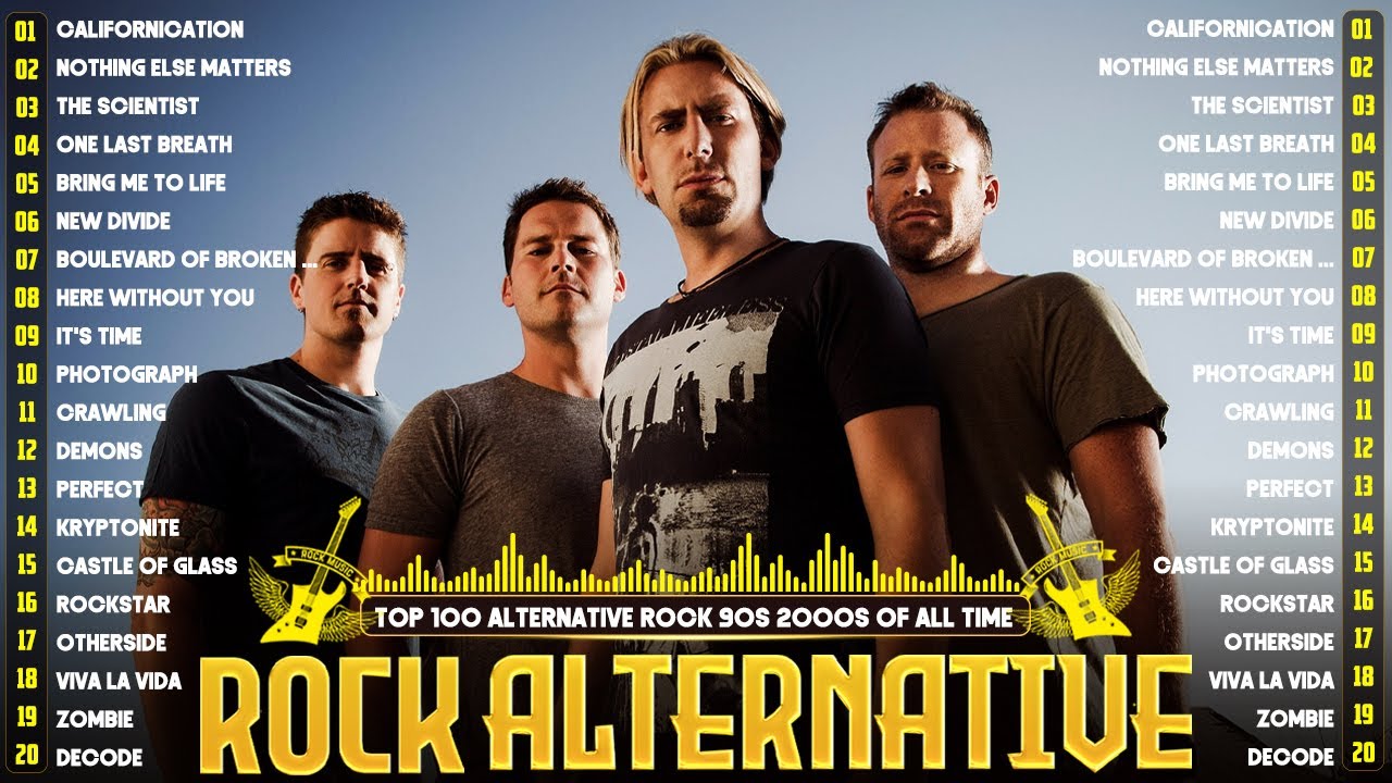 Alternative rock of the 2000s 2009⚡⚡Nickelback, Nirvana, Creed, Linkin ...