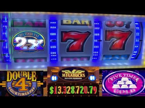 5 TIMES GOLD + MEGABUCKS DOUBLE GOLD WHEEL SPIN + DOUBLE 4 TIMES PAY ...