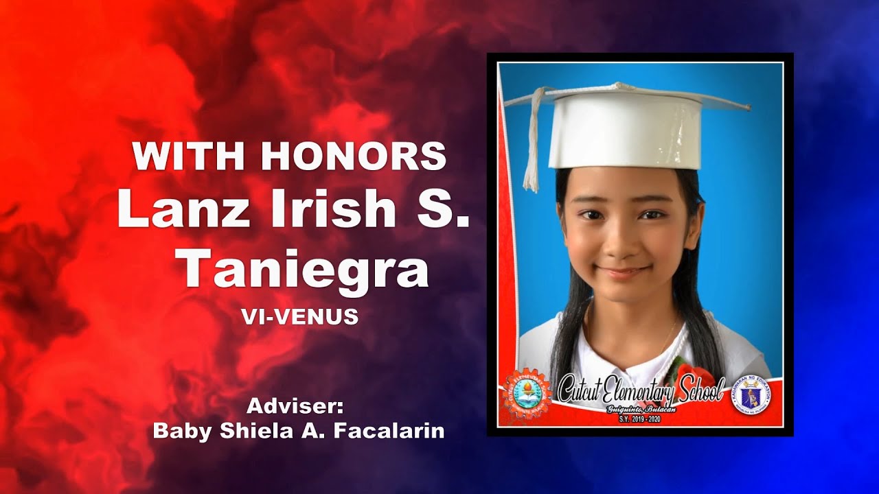 Virtual Graduation Ceremony 2020 | Cutcut Elementary School - YouTube