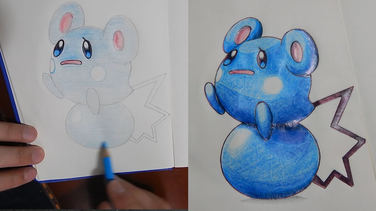 Como Dibujar a Azurill | Dibujo Paso a Paso de un Pokémon | How to Draw ...