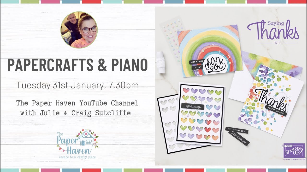 Papercrafts & Piano Week 137 - Card making with The Paper Haven and ...