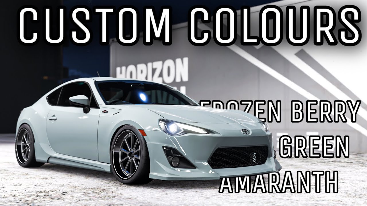 Custom Colours Forza Horizon 5 (Frozen berry, Amaranth, Olive Green ...
