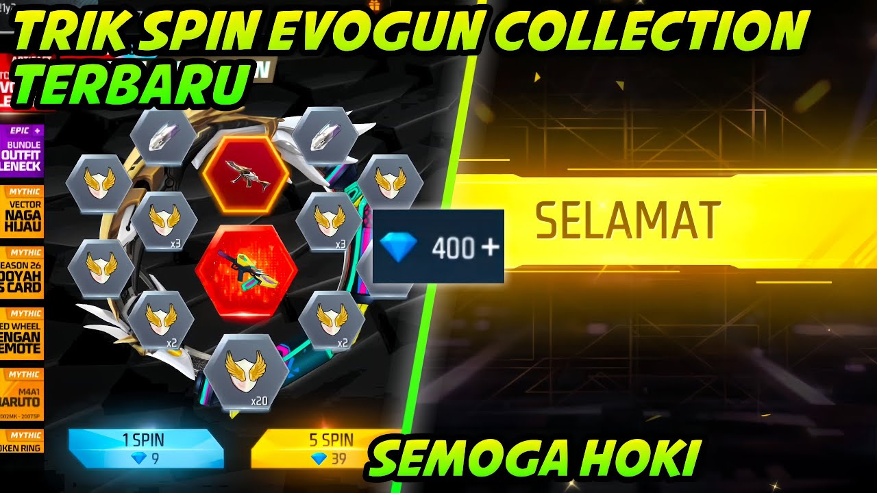 TRIK SPIN EVOGUN COLLECTION TERBARU||CARA HOKI SPIN EVOGUN COLLECTION ...
