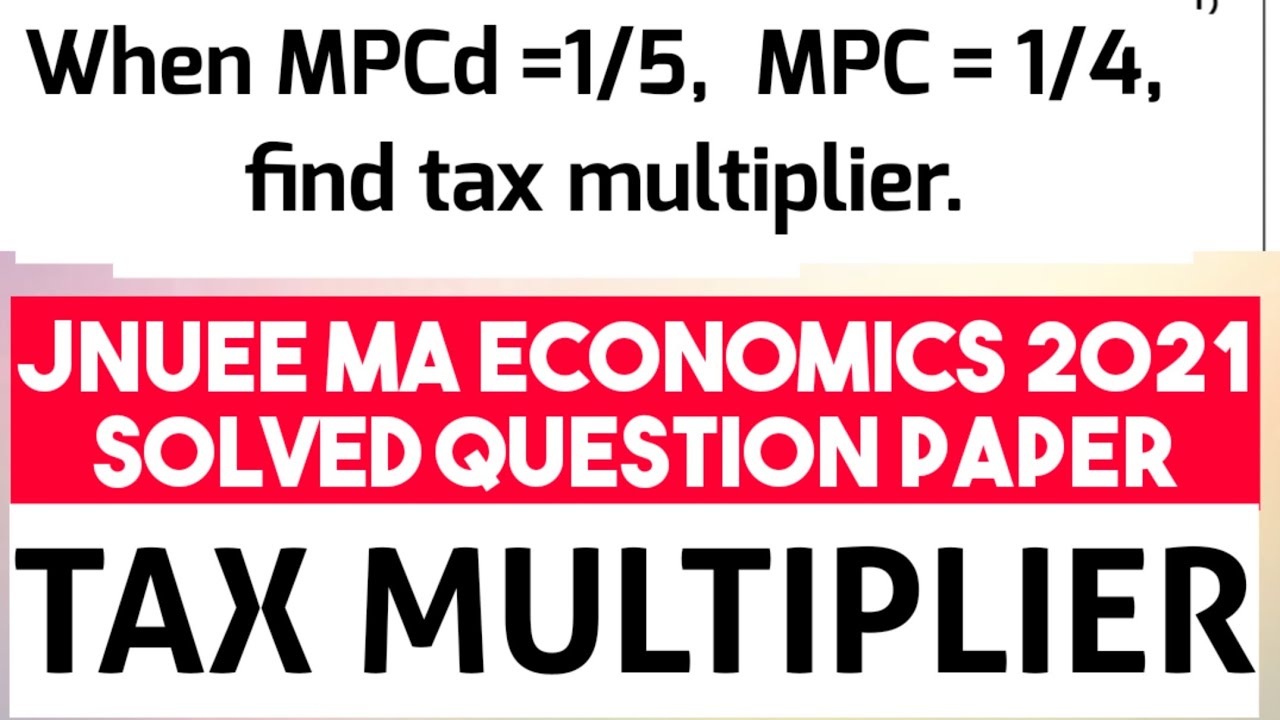 Finding Tax Multiplier YouTube Finding Tax Multiplier YouTube