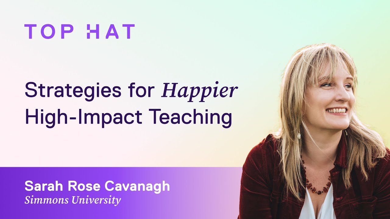 Dr. Sarah Rose Cavanagh on Sparking Joy in Your Teaching - YouTube