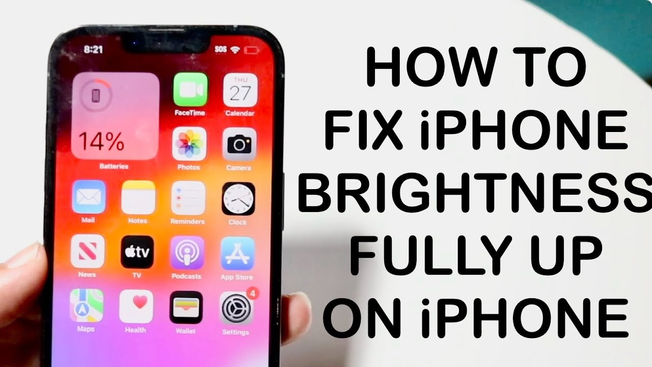 How To FIX iPhone Brightness Fully Up But Still Dim! (2024) - YouTube