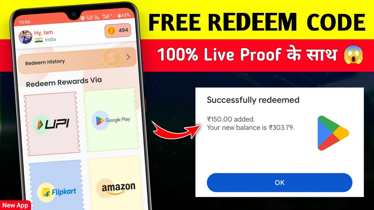 How To Get Free Redeem Code | Free Google Play Redeem Code | Free Redeem Code App - YouTube