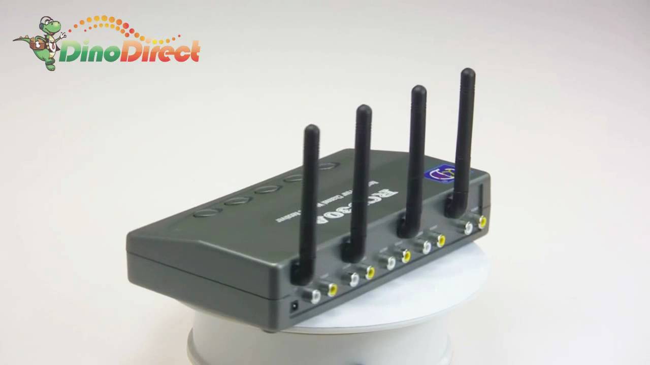 2.4GHz 4 Channel Receiver & 4 CMOS Wireless Cameras Security System ...