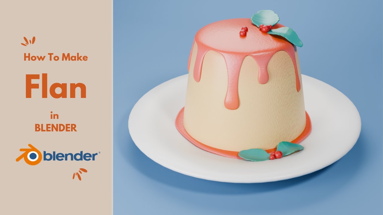 Modeling and Shading a Flan in Blender 4 - YouTube