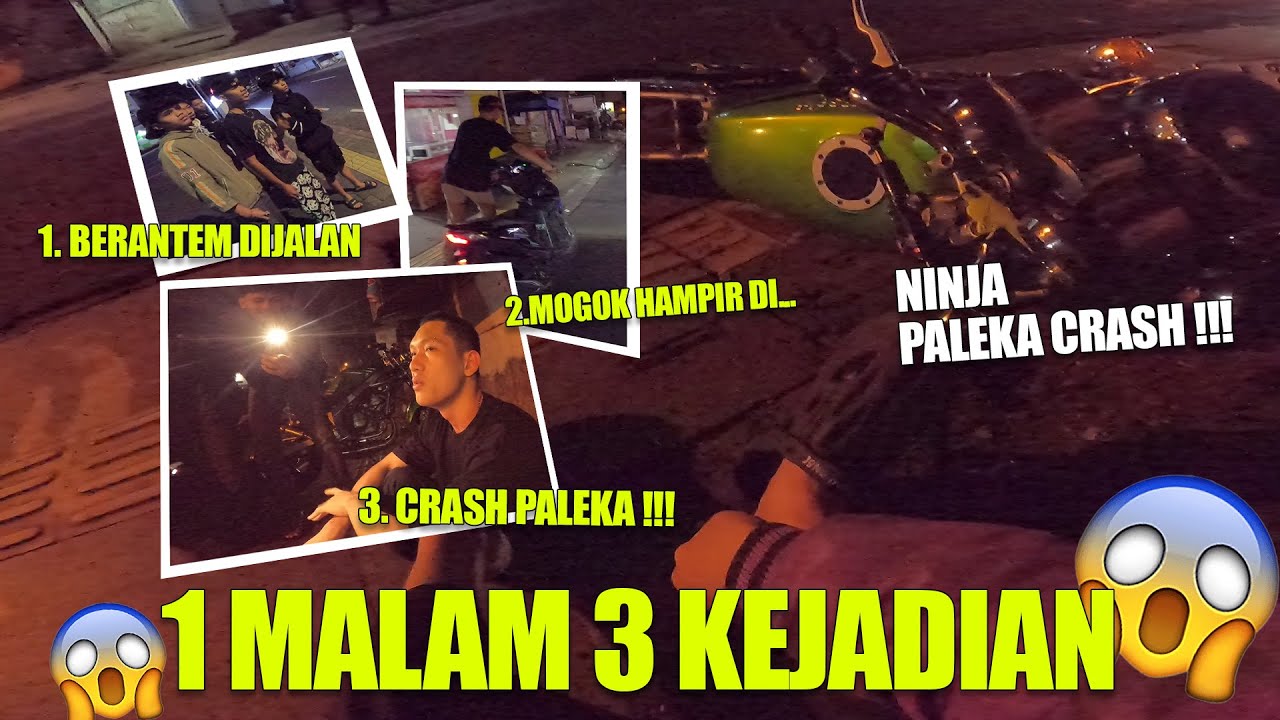 FULL CRASH‼️NINJA PALEKA HANCUR PARAH‼️AUTO MASUK RUMAH SAKIT😱 - YouTube
