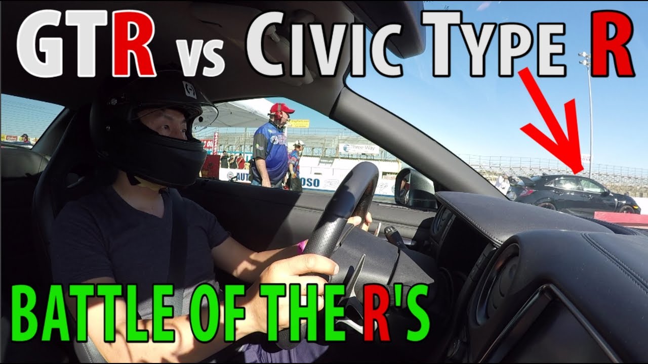 Import Face Off: Nissan GTR vs Honda Civic Type R - YouTube