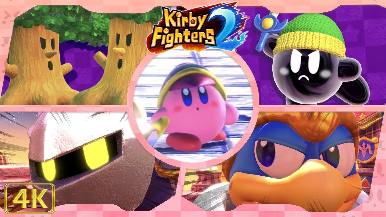 Kirby Fighters 2 ⁴ᴷ All Story Bosses & Cutscenes - YouTube