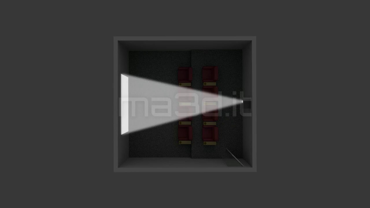 3d projection room - YouTube