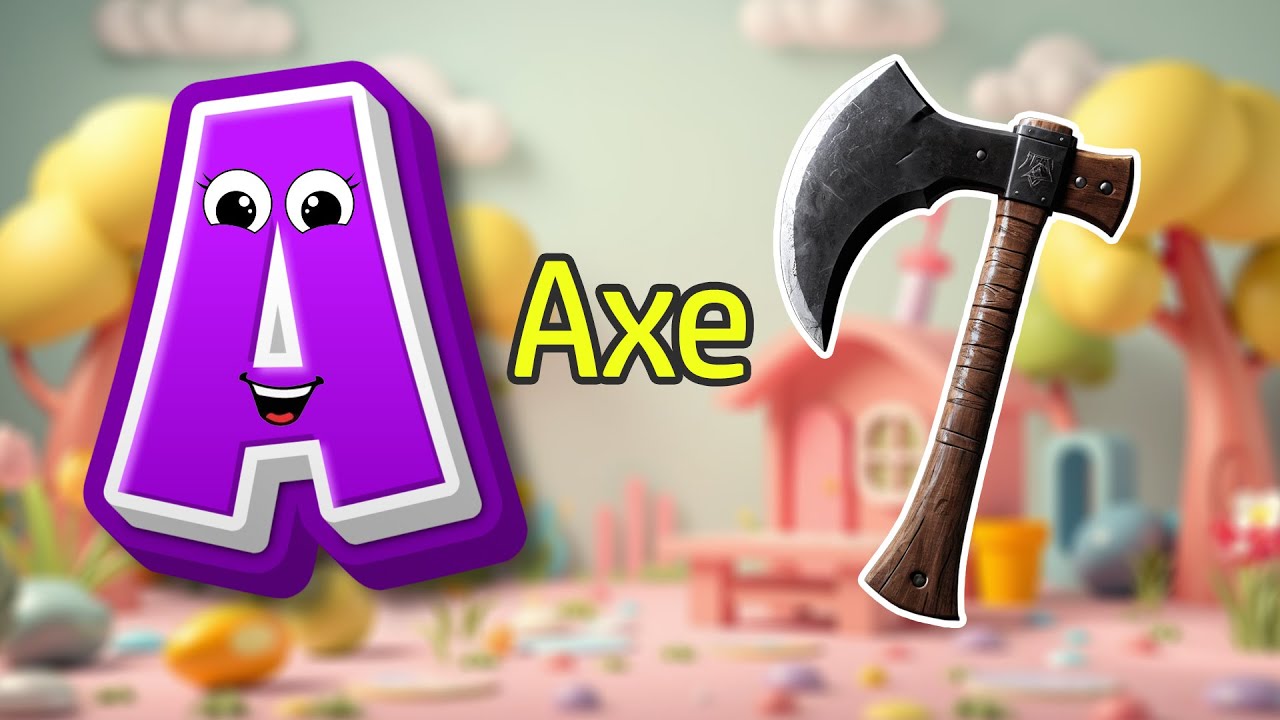 A is for Axe, ABC Phonics Song - Toddler Learning Songs, Nursery Rhymes ...