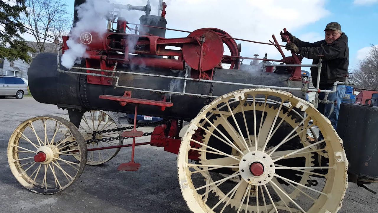 1910 18hp Russell steam engine serial number 14295 - YouTube