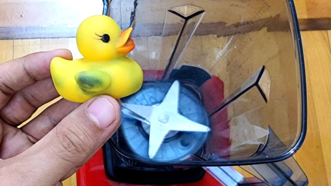Will it Blend? Blender Vs Rubber Duck! BLENDING Stretch DUCK ...