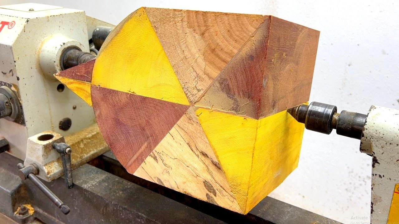 I Made It From Leftover Pieces Of Wood After Cutting // Turning Wood ...