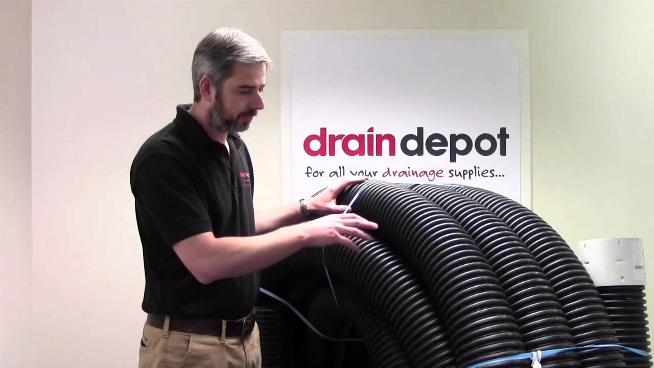 160mm Perforated Land Drainage Coil - YouTube