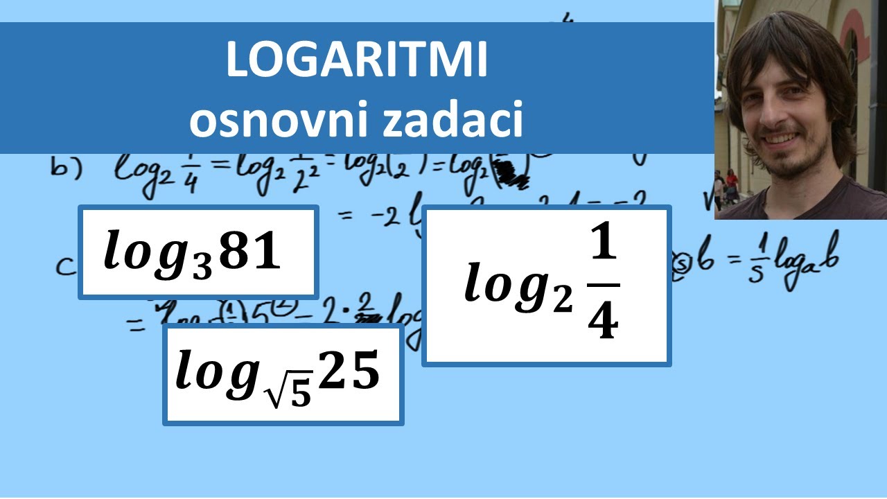 Logaritmi osnovni zadaci 1 - YouTube