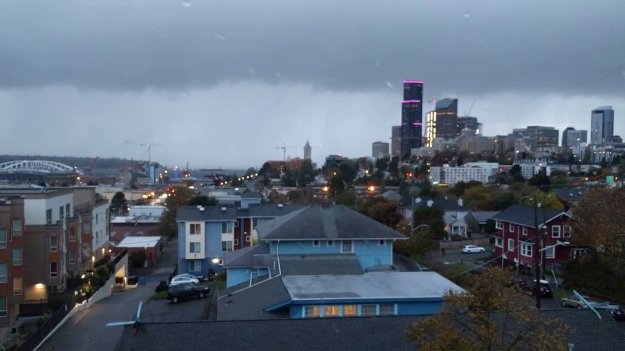 Seattle storm Oct 15 2016 - YouTube