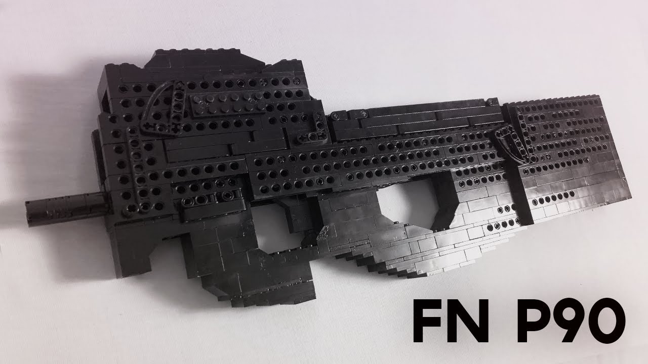 LEGO Semi-Auto FN P90 [Rubber Band Gun] - YouTube