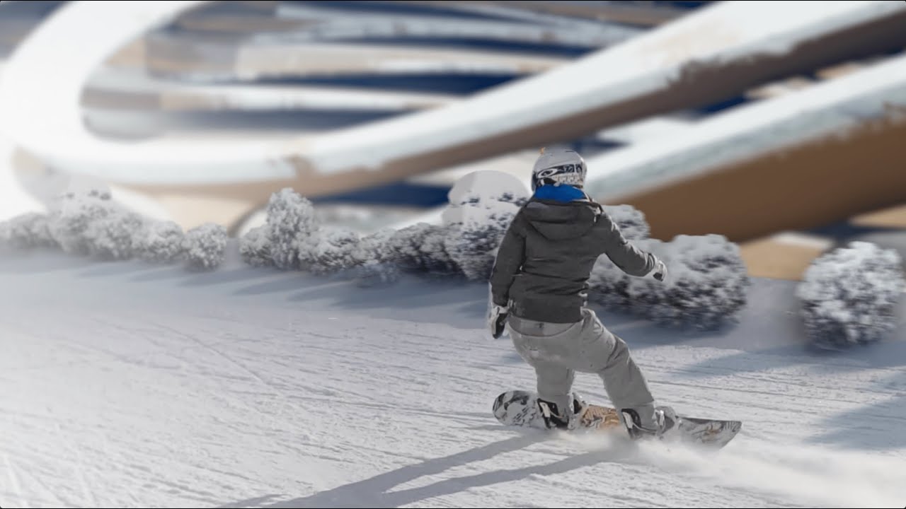 All-weather skiing at Trojena - YouTube