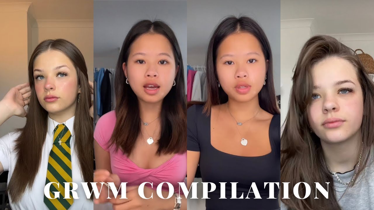 Grwm compilation! #beauty #grwm #makeuptutorial #tiktok - YouTube