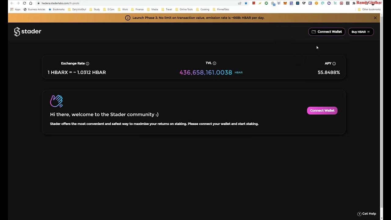Stader HBAR staking - Hedera Hashgraph HBAR Token Staking. - YouTube