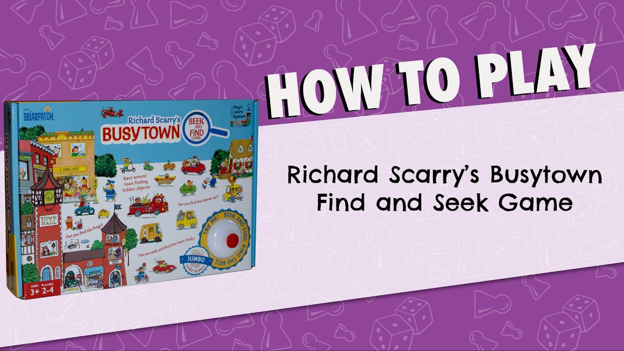 How to Play: Richard Scarry's Busytown Seek and Find Game from ...