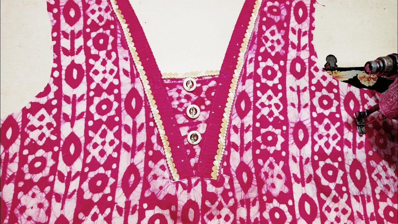 V Neck Design Cutting And Stitching||V Shape Neck Design||V Gala Design ...