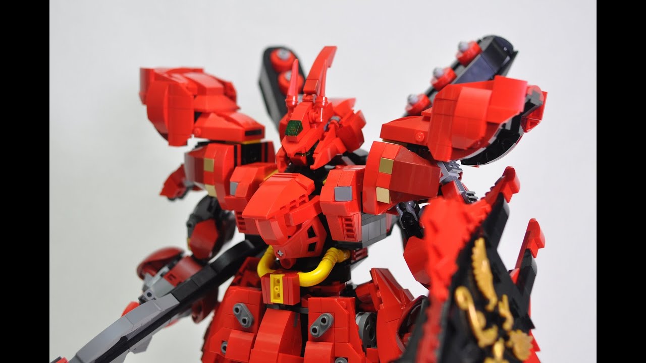 우연히 발견한 레고 사자비 설명서,,,복원 해보자! (Lego sazabi restoration) - YouTube