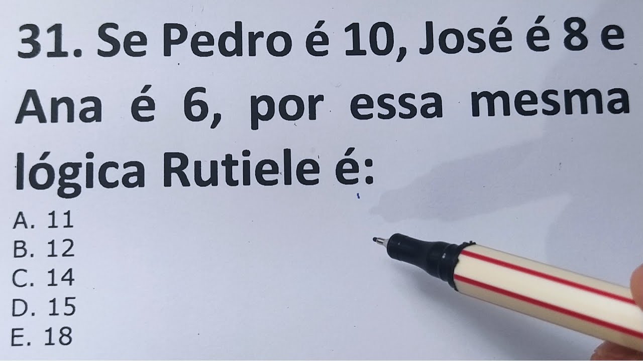 Questão De Lógica Matemática - FDPLEARN