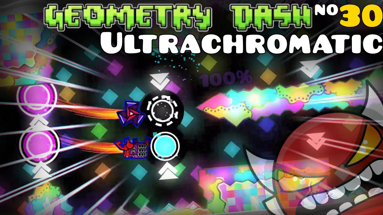 NEJTĚŽŠÍ Gold tier level? - Ultrachromatic (Geometry Dash 2.2) - YouTube