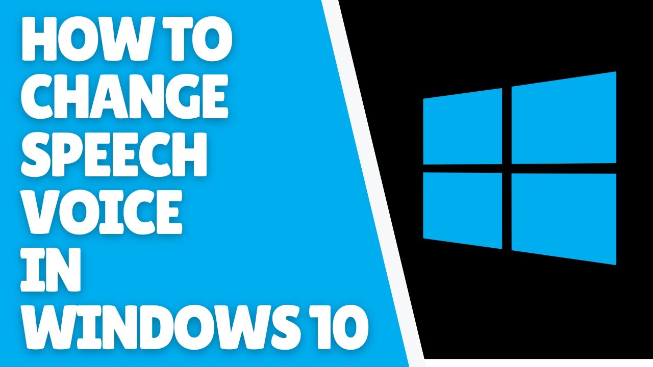 Windows 10 How To Change Speech Voice | Quick Method - YouTube