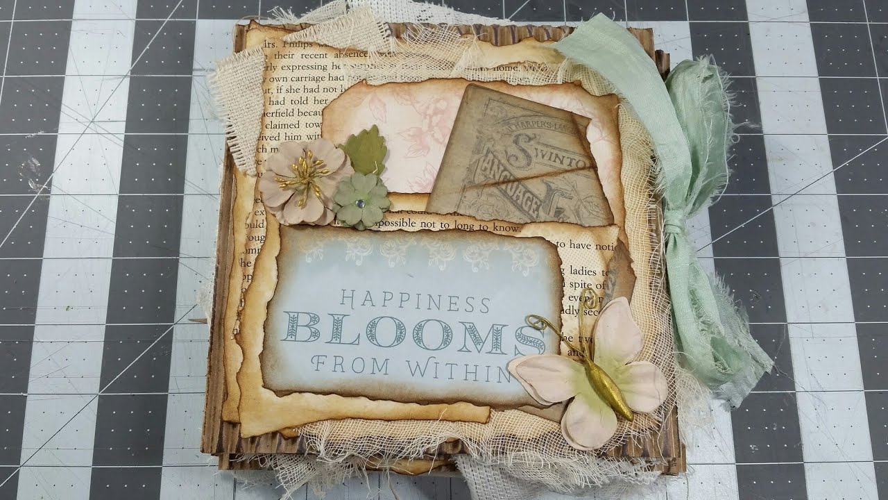 Junk Journal Base Tutorial ; Grungy Tattered Flip Flop Journal ...