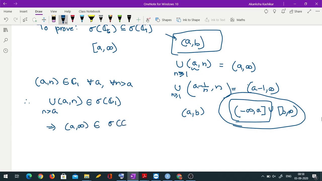 ST201 - Lecture 12 - BorelField2. - YouTube