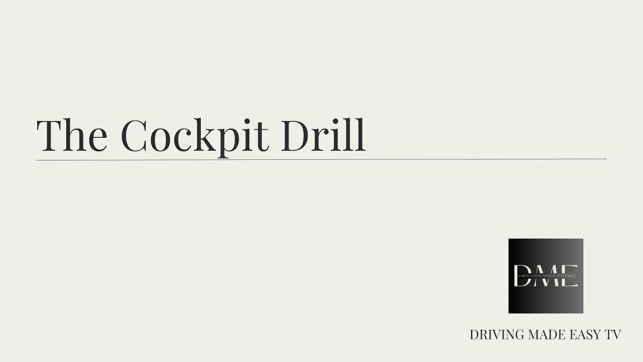 The Cockpit Drill - YouTube