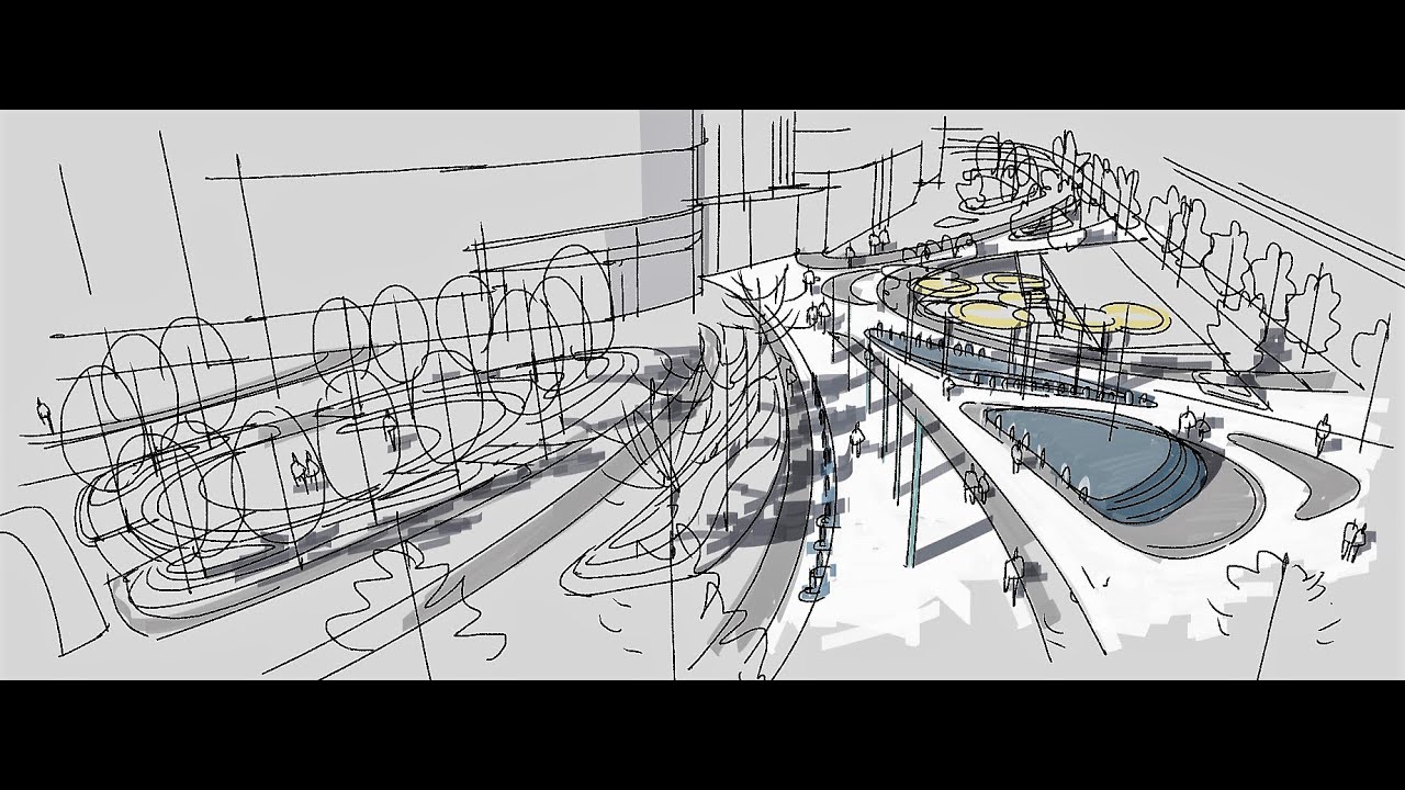 Landscape Design Tutorial Residential 001(Procreate)景观设计 - YouTube