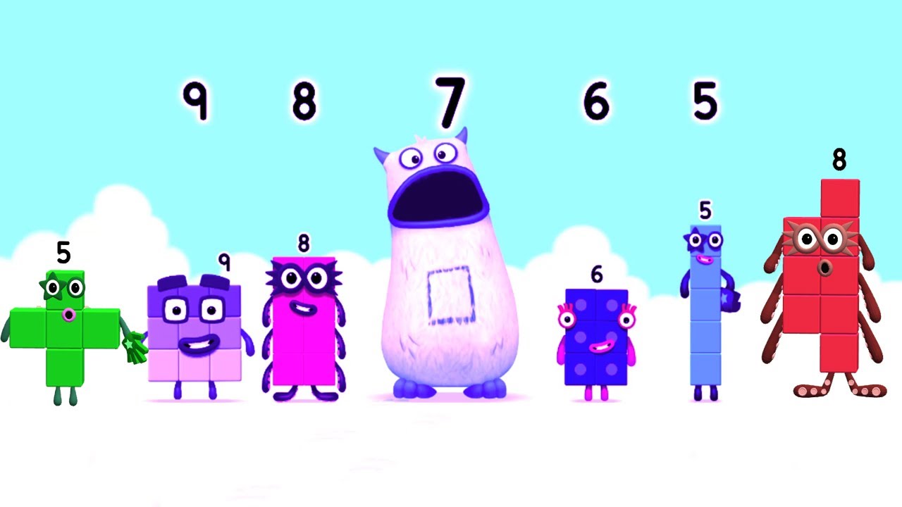 Numberblocks Learning Academy #146 - Numberblocks 9 5 7 8 ...
