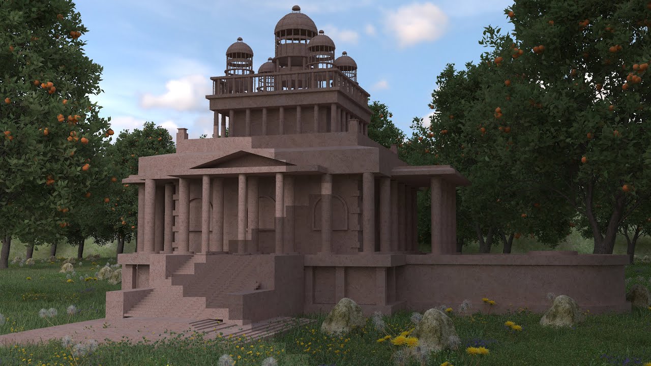 Temple Modeling in 3ds max Tutorial part 3 - YouTube