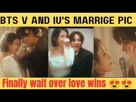 OMG 😱😱 Bts v and IU'S marriage pics || Finally wait over love wins| Bts ...
