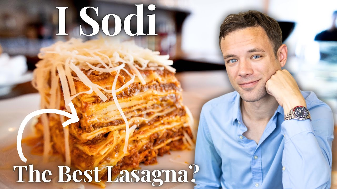 Eating at I Sodi. BEST Lasagna and Italian Restaurant in NYC? - YouTube