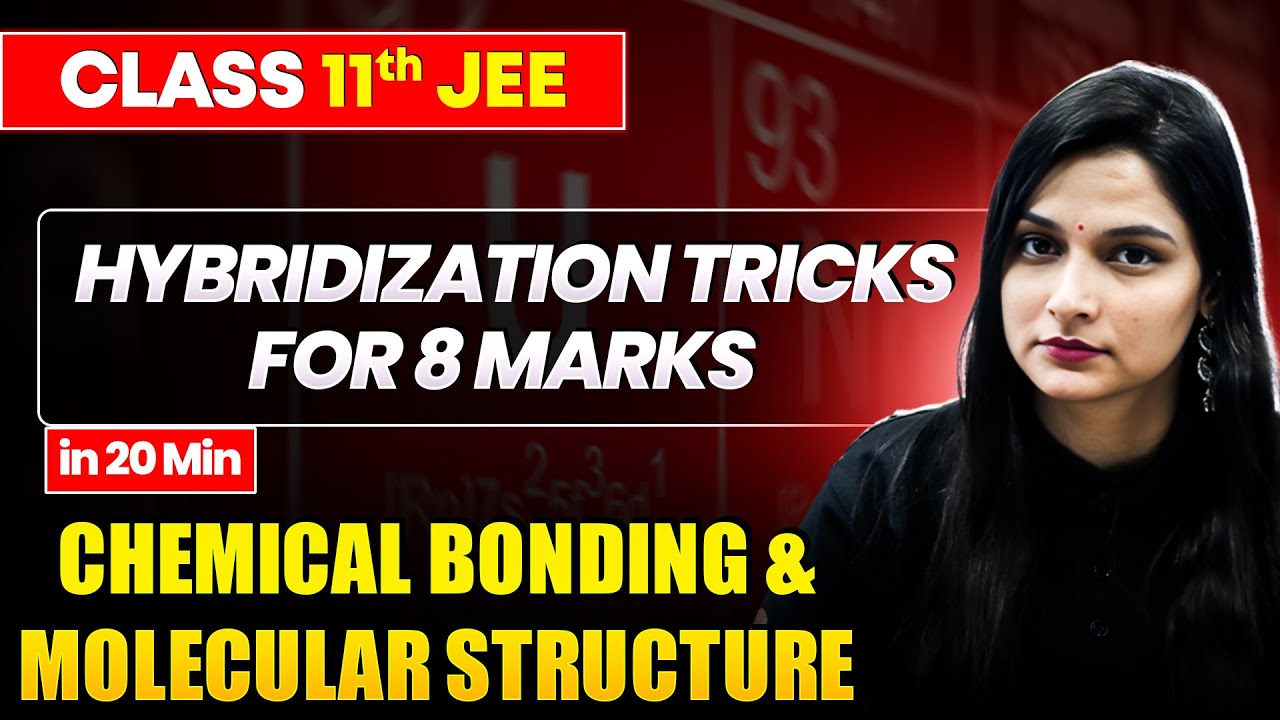 Hybridization Tricks - Chemical Bonding | Class 11 Chemistry Chapter 4 | JEE 2026 | Shilpi Ma'am ...