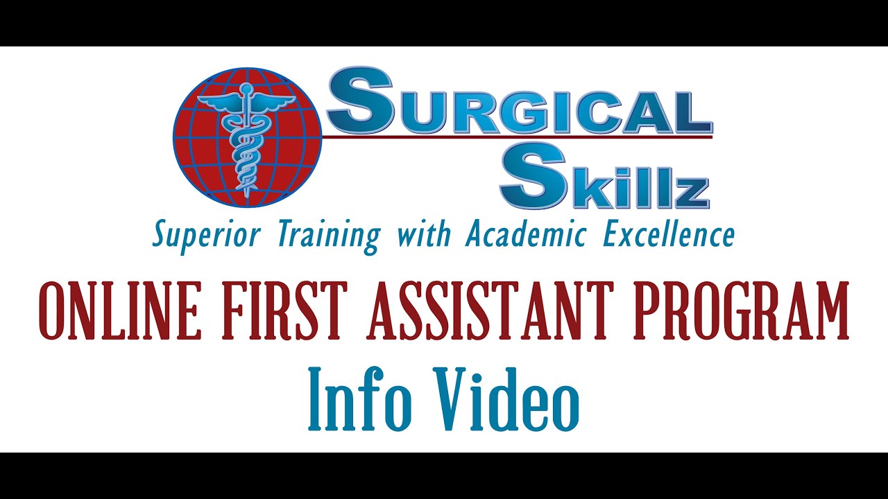 First Assistant Online Program Info Video - YouTube