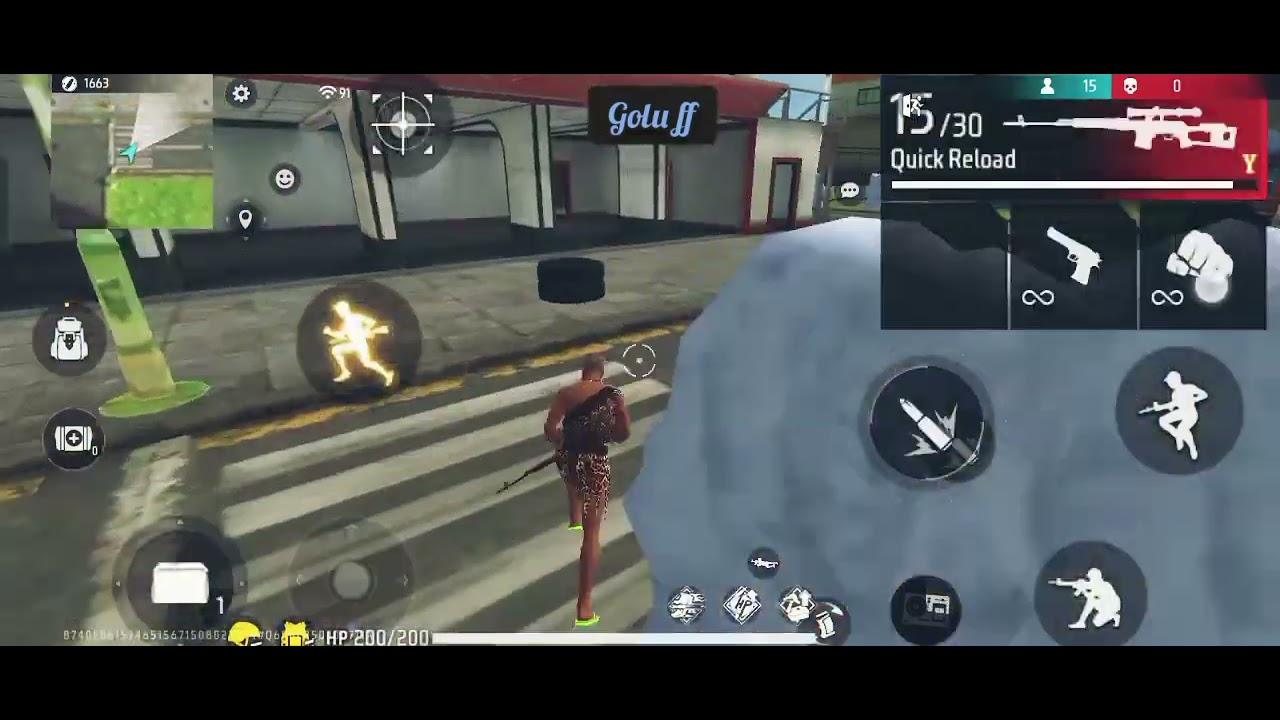 golu ff gaming on the training ground headshot # long video - YouTube