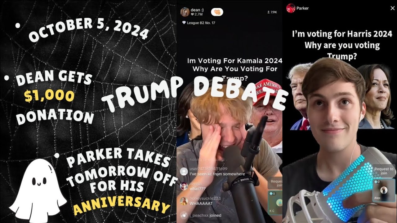 Dean Debate 10/05/24 Then Parker Debate | Why Are You Voting For Trump ...