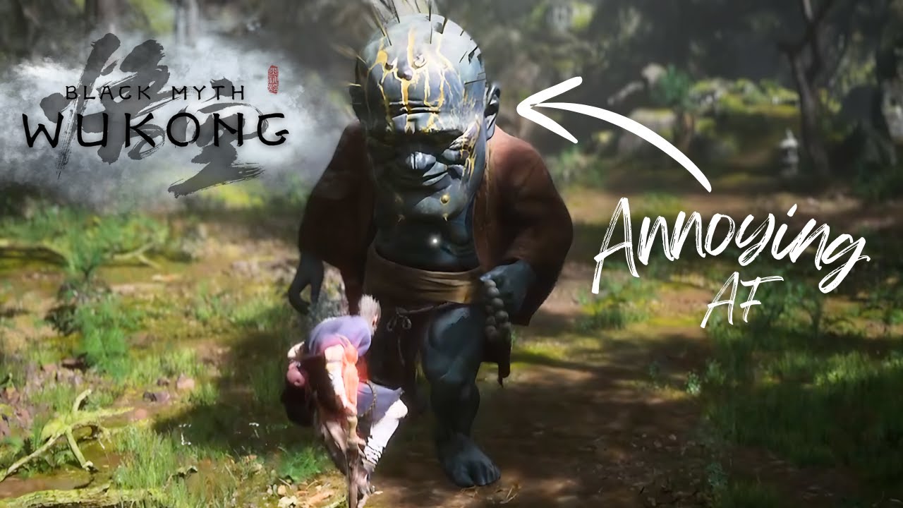 Annoying Big Head Boss Fight | Wandering Wight | Black Myth Wukong ...