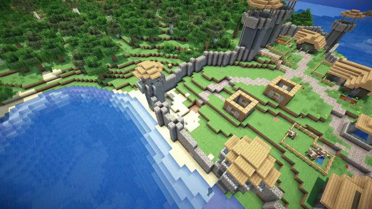 Minecraft: Small Kingdom Timelapse (WORLD DOWNLOAD IS DESC) - YouTube