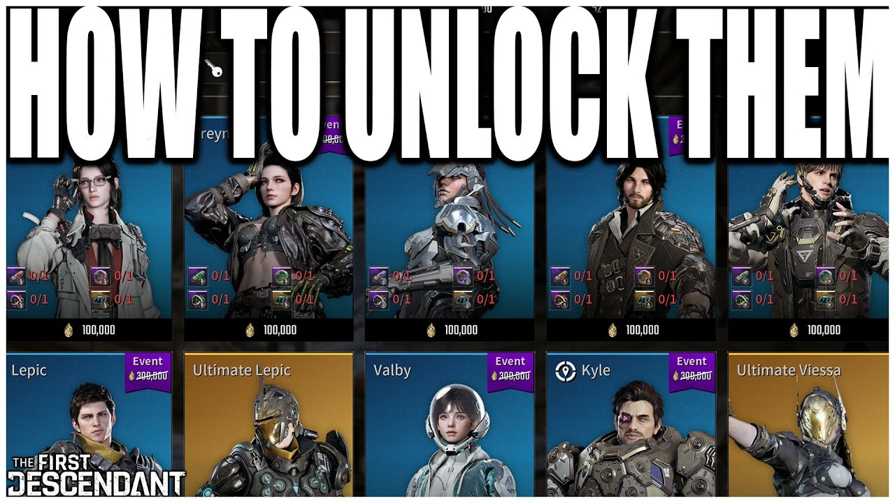 The First Descendants - How to UNLOCK All the Descendants! Everything ...